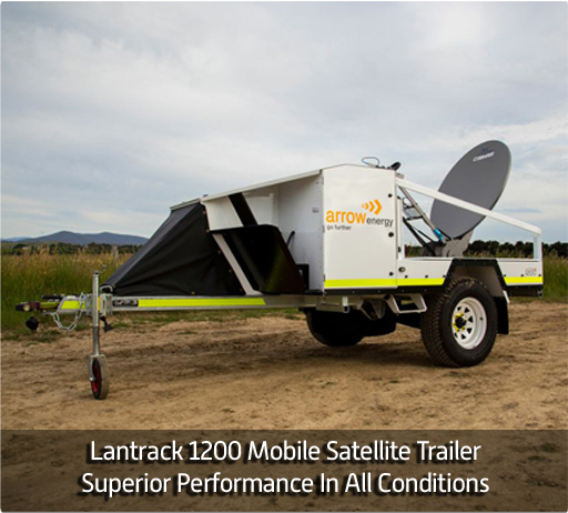 Mobile Satellite Communications Trailer | VSAT | Cobham Explorer 7120